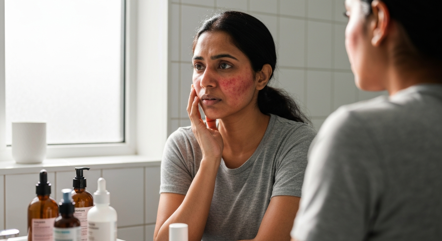 Why Is My Face Red and Blotchy? 9 Causes & Fixes